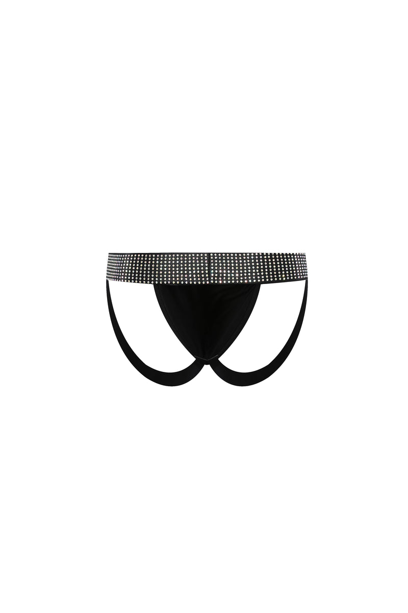 obsidian rhinestone MCE jock strap – MCE Creations