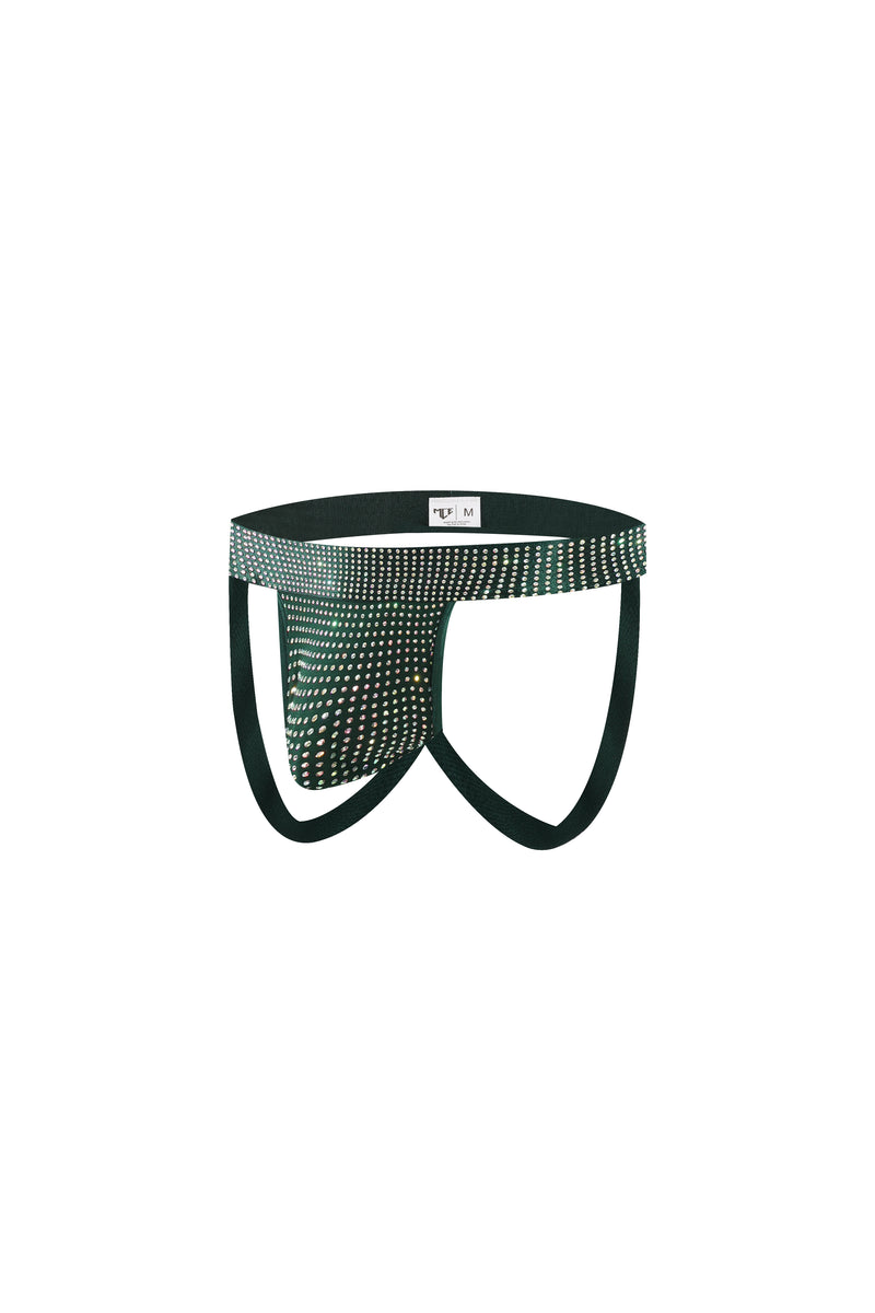 emerald rhinestone MCE jock strap – MCE Creations
