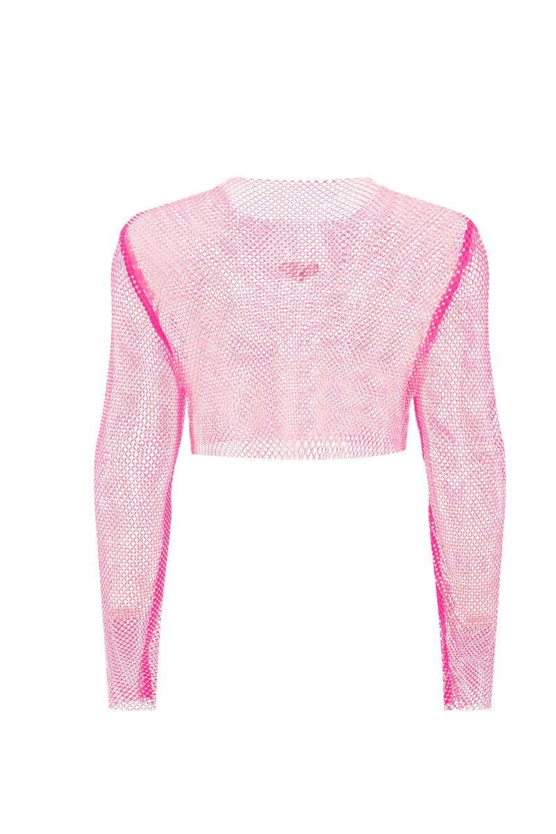 Malibu Michael rhinestone long sleeve crop top – MCE Creations