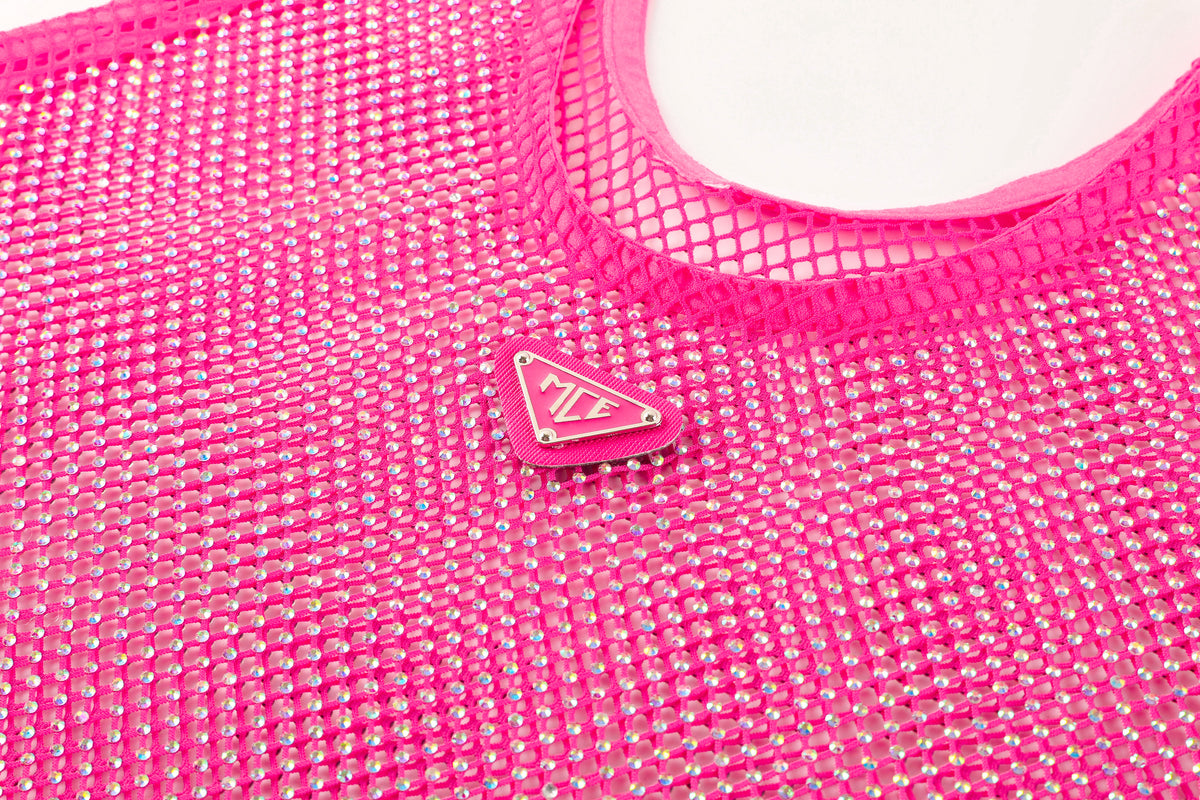 Malibu Michael rhinestone crop top – MCE Creations