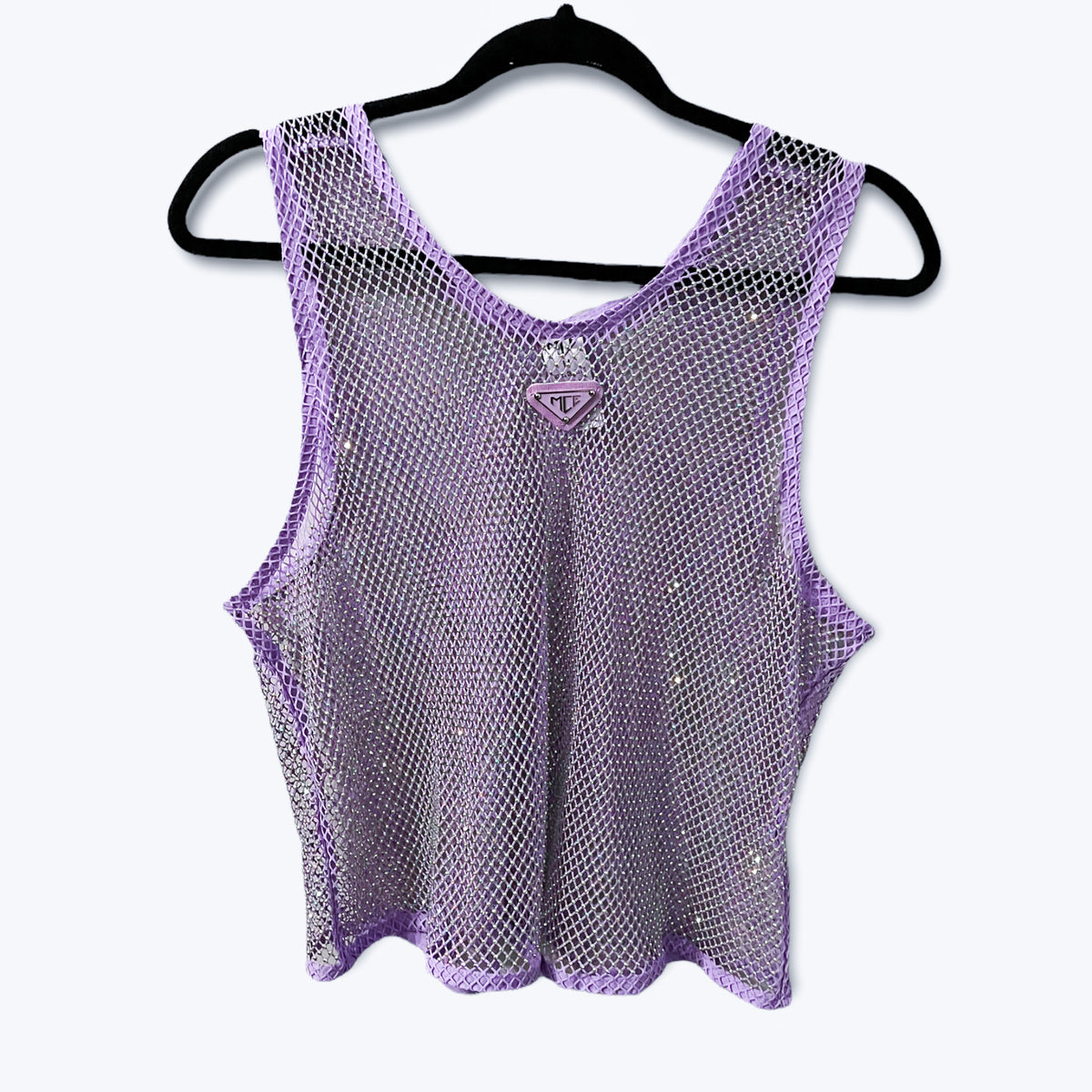 Amethyst MCE rhinestone crop top – MCE Creations